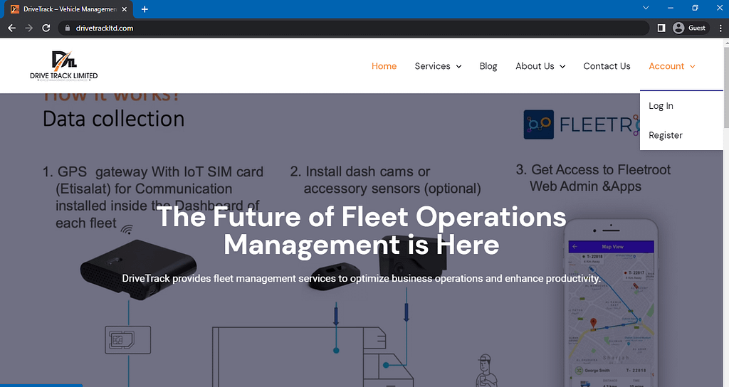 How to register – DriveTrack